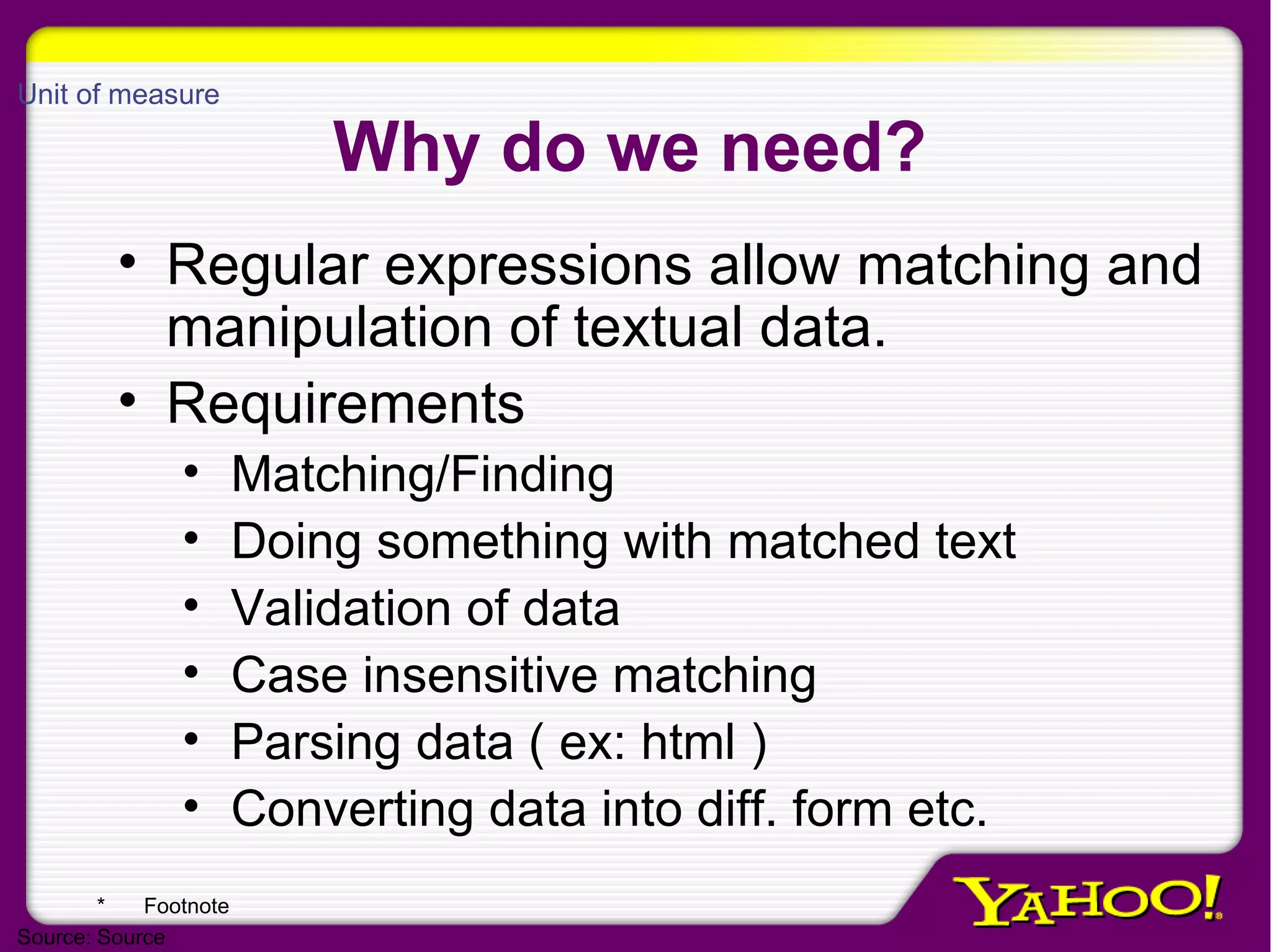 Regular Expressions | PPT