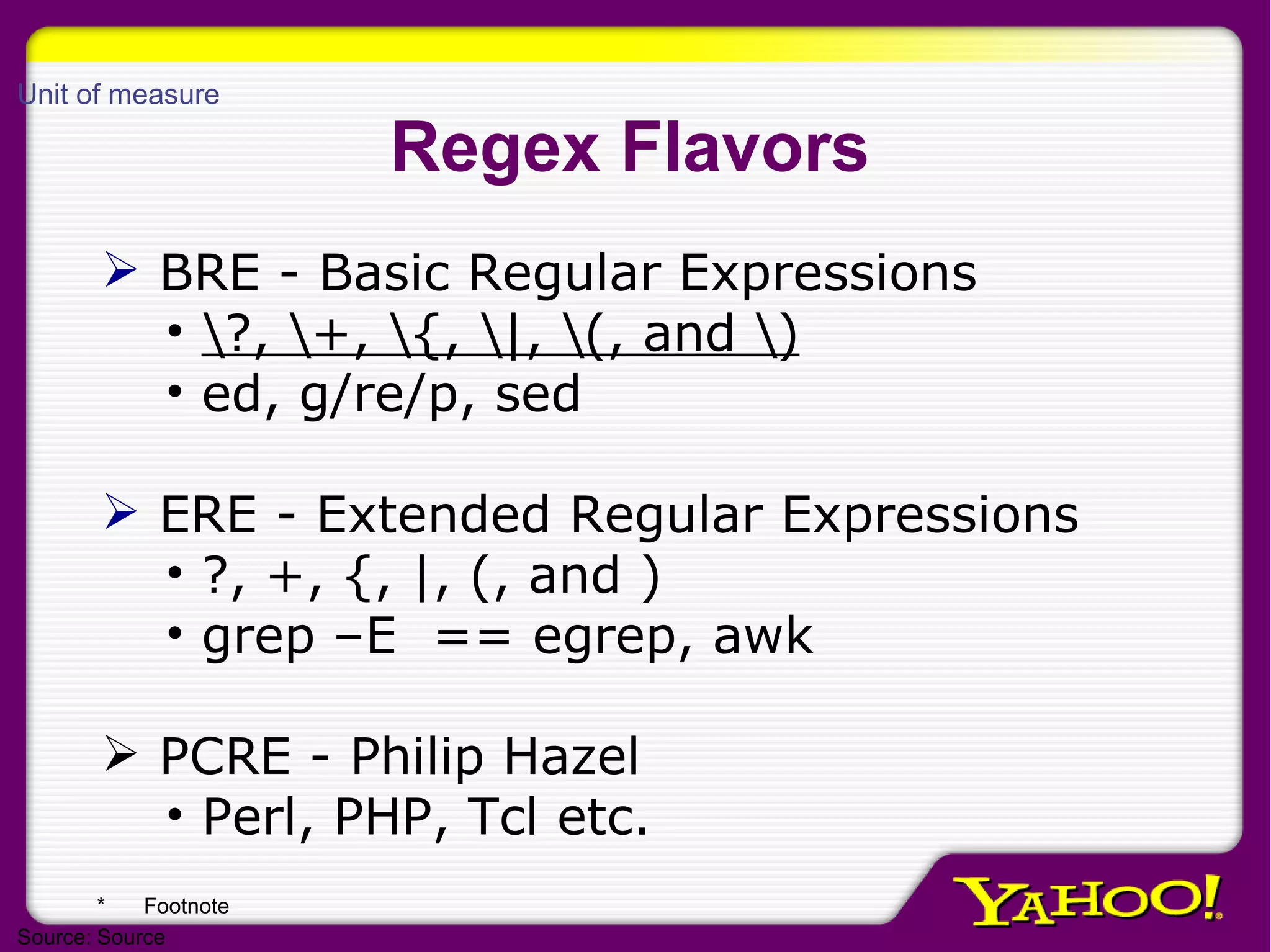Regular Expressions | PPT