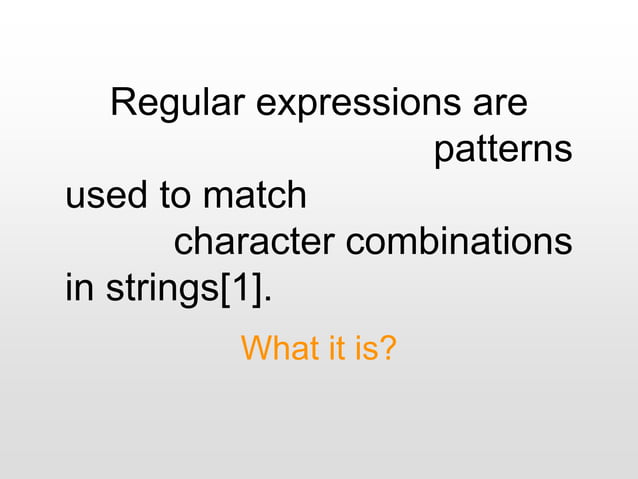 Regular Expression Regex Fundamentals Ppt