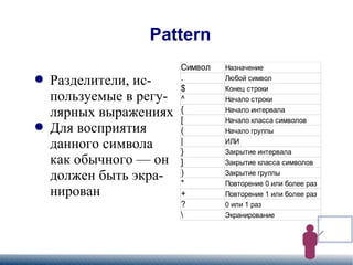 Regular Expressions | ODP | Programming Languages | Computing