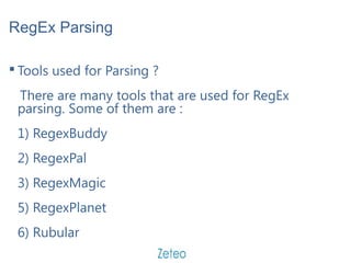 RegEx Parsing | PPT