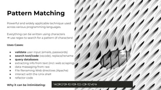 Regex - Regular Expression Basics | PPT