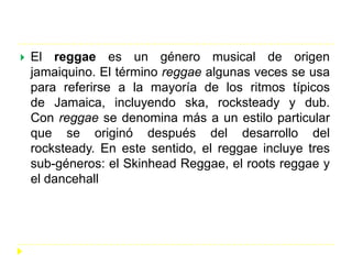 Que es el reggae? | PPTX