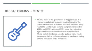 Introduction to Reggae Music | PPTX | Reggae | Music