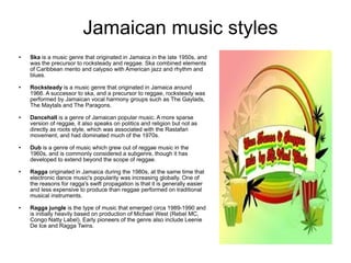 Reggae music in context | PPT