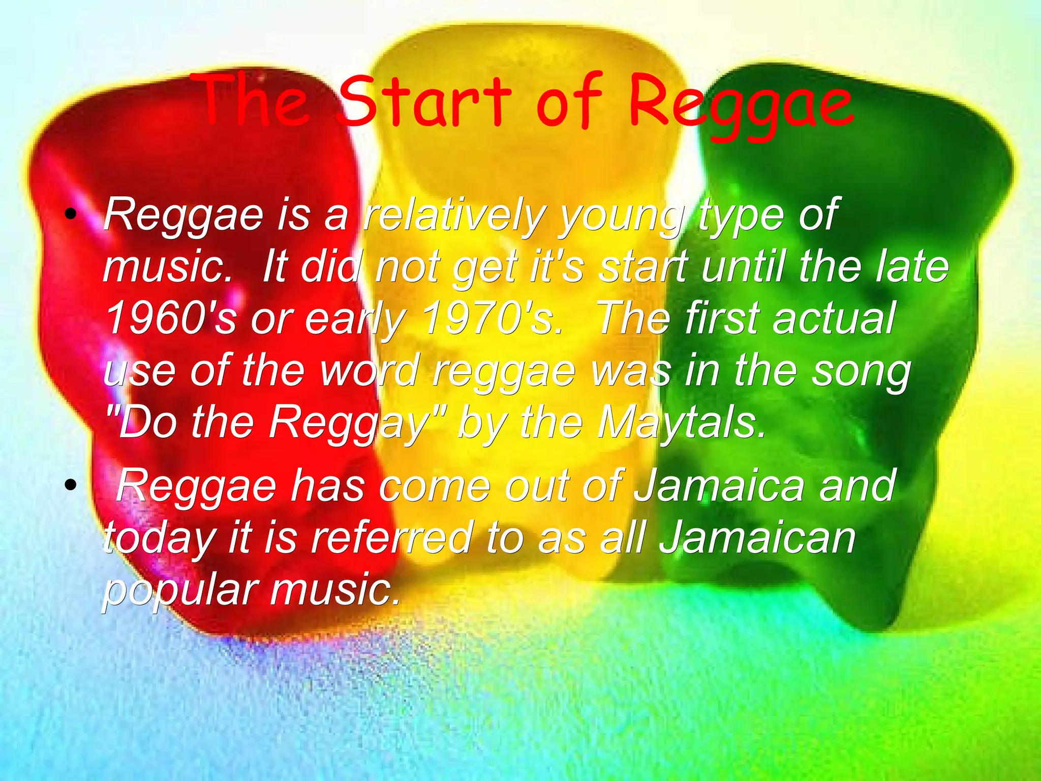 Reggae Mussic | PPT