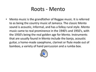 Reggae report | PPTX