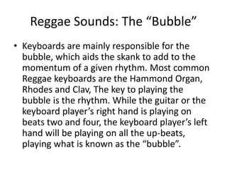 Reggae report | PPTX