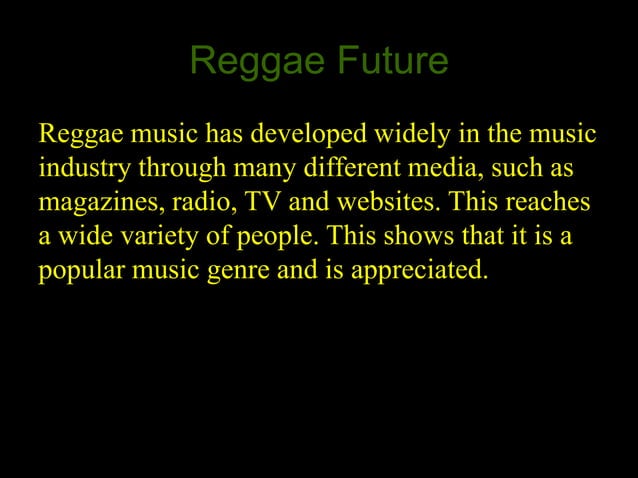 Reggae research | PPT