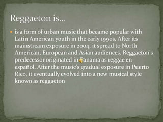 Reggaeton | PPTX