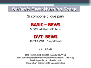 SIMONE SBRANA - BEWS Bariatric Early Warning Score - SICOB Reggio ...