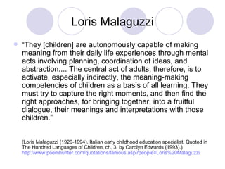 Reggio Emilia Approach | PPT