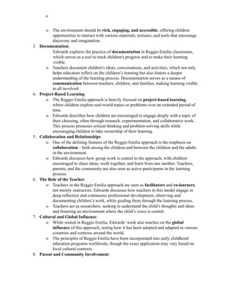 reggio Emilia approach key principle doc | DOCX