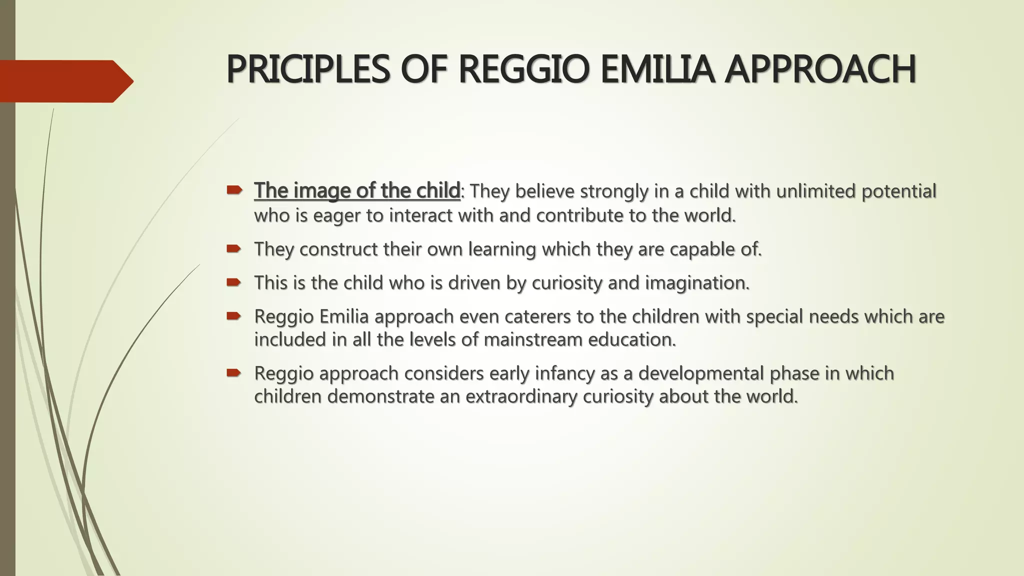 Reggio emilia approach ppt | PPTX