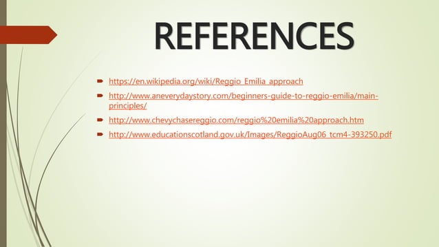 Reggio emilia approach ppt | PPTX