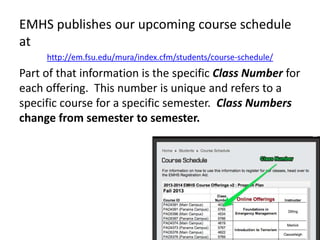 FSU EMHS Registration Aid | PPT