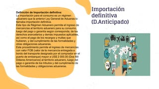 Regimenes aduaneros | PPTX
