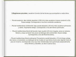 Regimen fluvial e hidrograma | PPTX