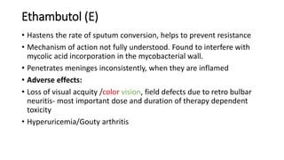 Regimens, prophylaxis of tb and dots | PPT