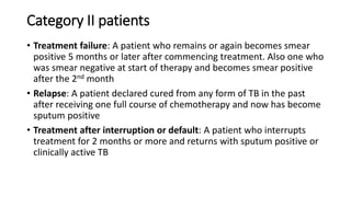 Regimens, prophylaxis of tb and dots | PPTX