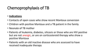 Regimens, prophylaxis of tb and dots | PPTX