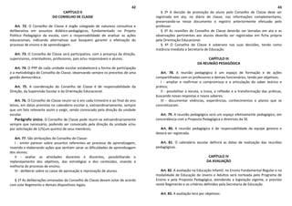 Regiment único das unidades escolares da rede pública minicipal de ...
