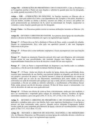 Regimento Interno das Igrejas OBPC | PDF