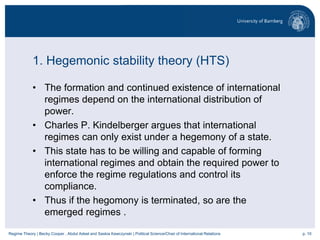 Regime theory – International Regimes | PPTX