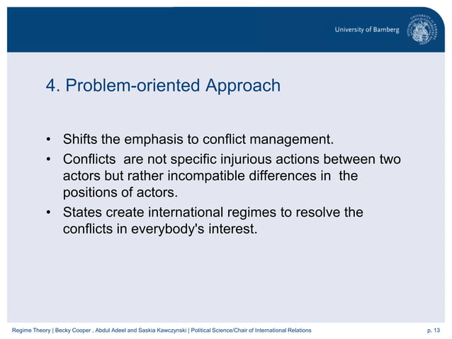 Regime theory – International Regimes | PPTX | Political Issues ...