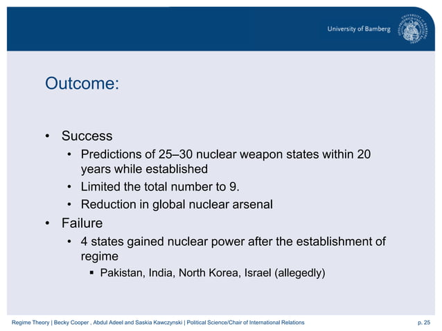 Regime theory – International Regimes | PPTX | Political Issues ...