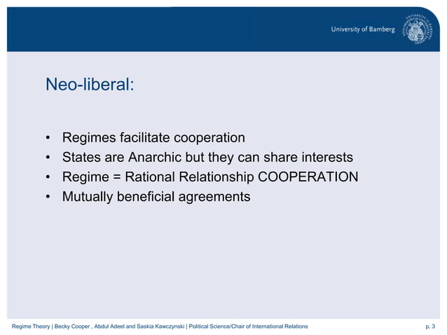 Regime theory – International Regimes | PPTX | Political Issues ...
