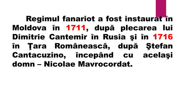 Regimul fanariot | PPTX