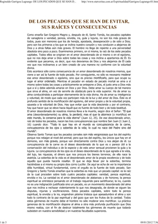 Reginaldo garrigou lagrange de los pecados que se han de evitar, sus ...