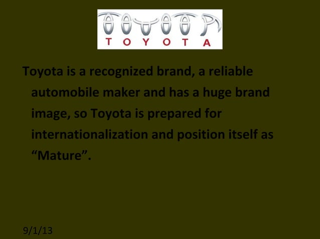 Regiocentric Orientation | PPT | Automotive Industry | Industries