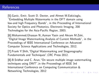 Region Based Undectable Multiple Image Watermarking | PDF