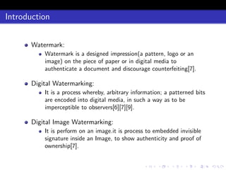Region Based Undectable Multiple Image Watermarking | PDF