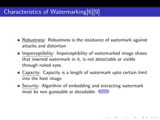 Region Based Undectable Multiple Image Watermarking | PDF
