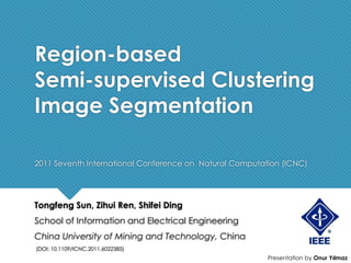 Region-based Semi-supervised Clustering Image Segmentation | PDF ...