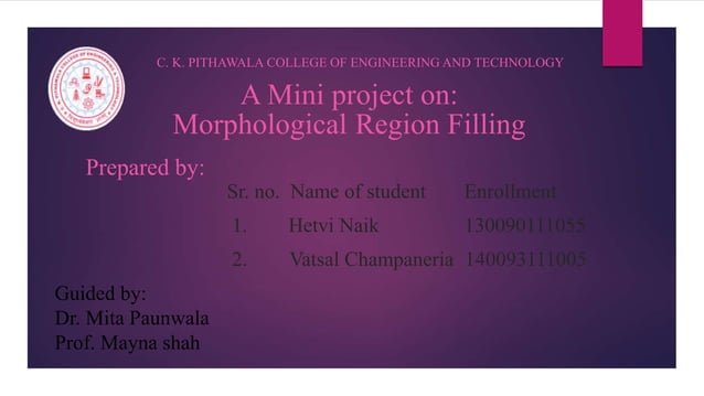 Region Filling Ppt