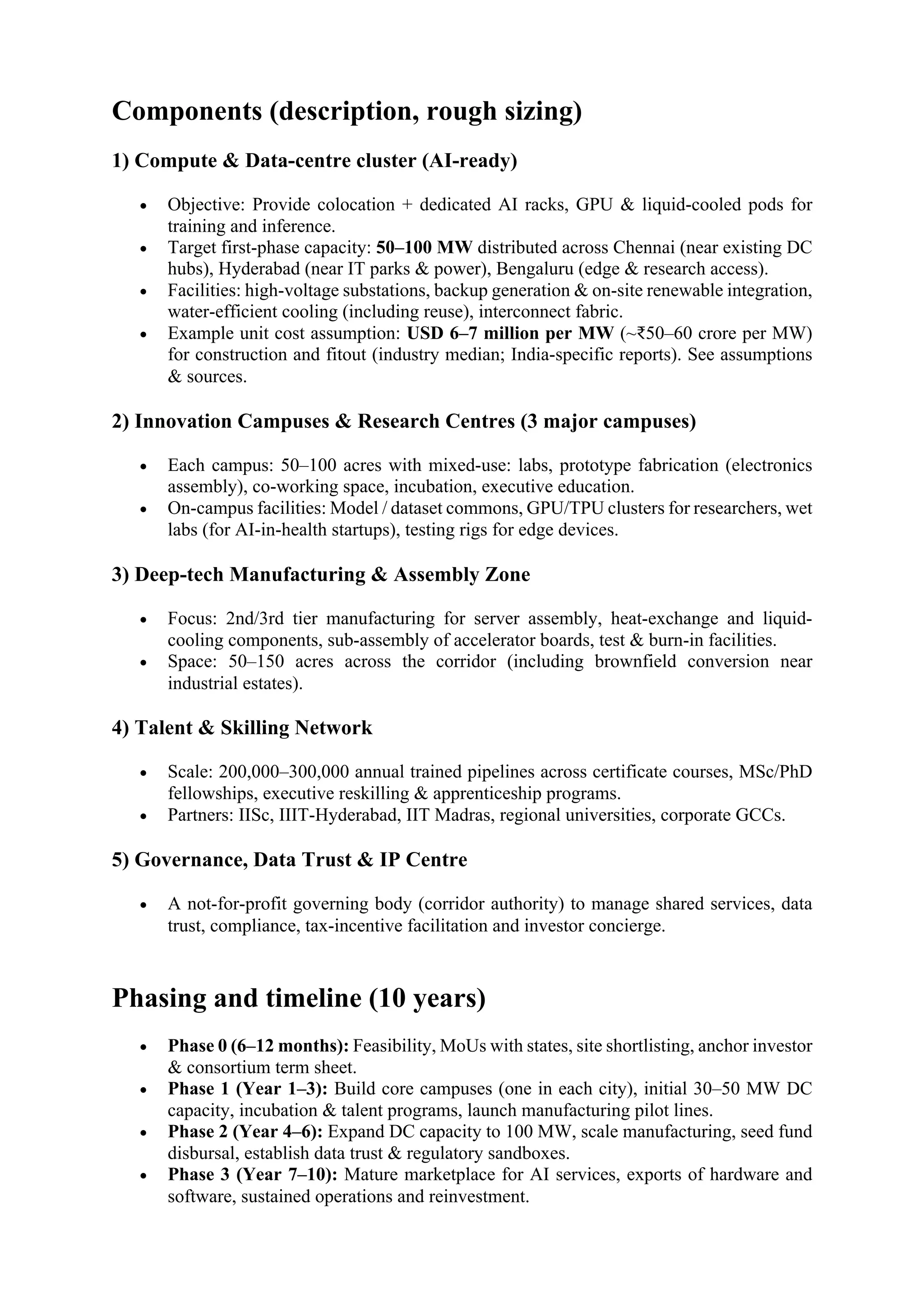 Region-wise proposed innovation & technology initiatives for a “Viksit ...