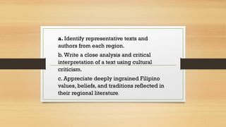 Representative Text and Authors REGION 1-4 LECTURE.pptx