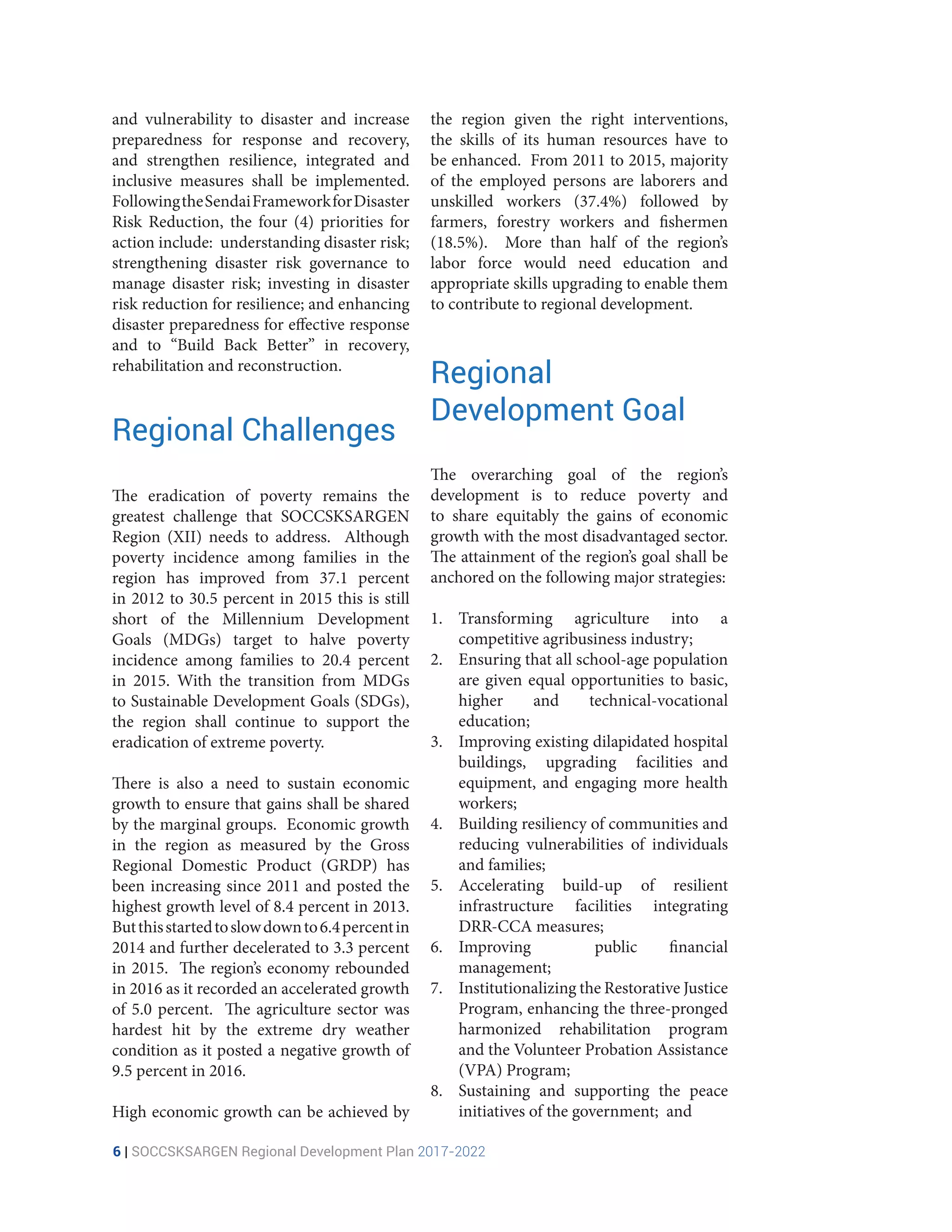 Regional Development Plan 2017-2022 | PDF