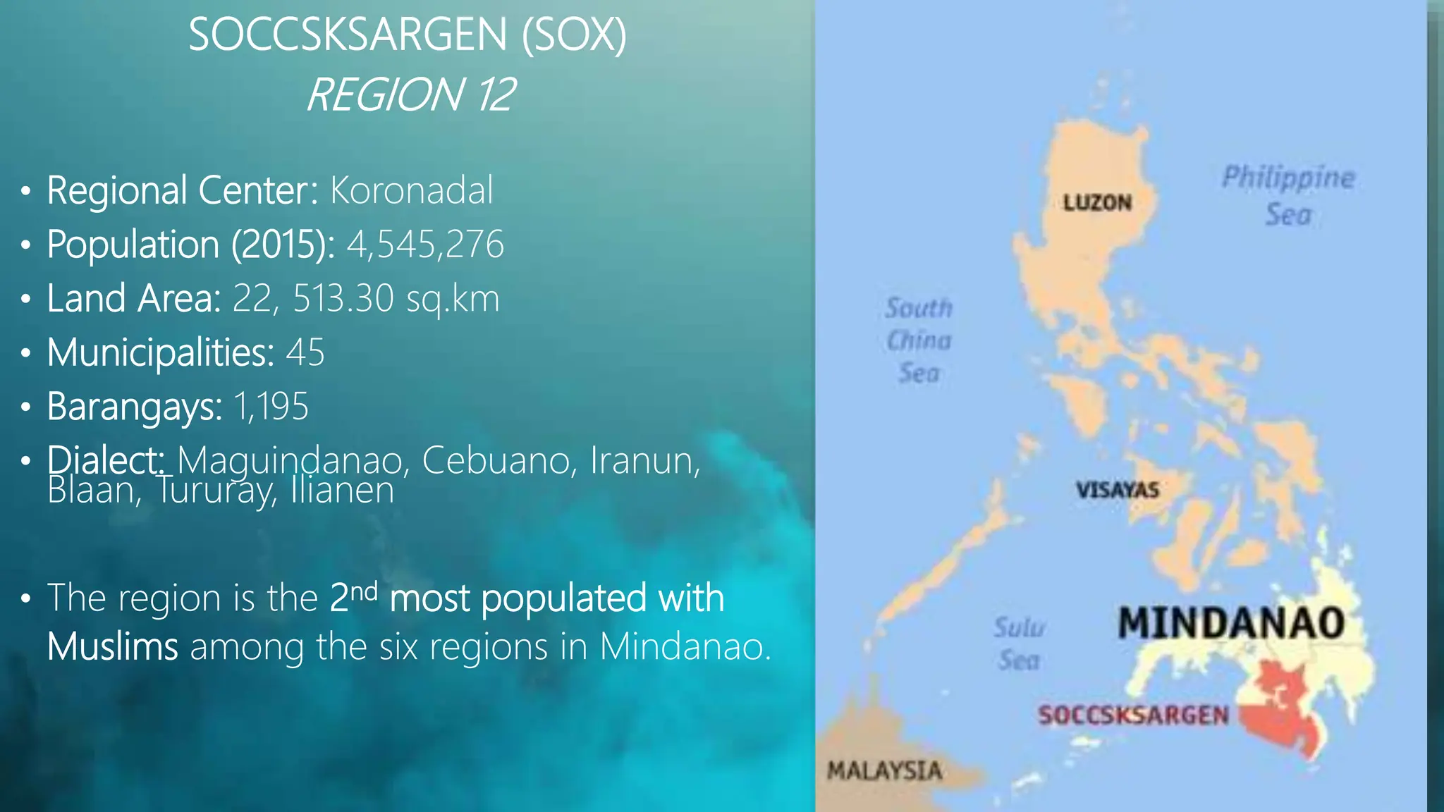 Region 12 Socksarge all about culture traditions food and etc | PDF