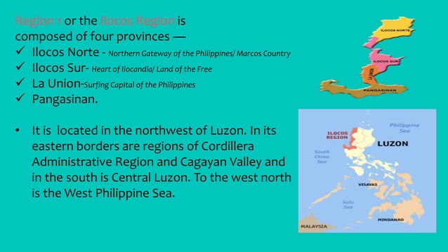 Region 1 ILOCOS REGION | PPTX | National & Civic Holidays | Holidays