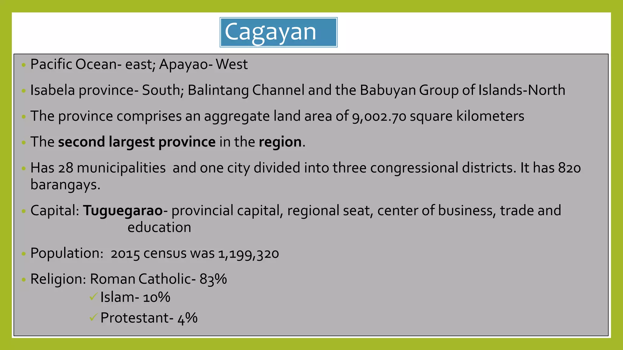 Region 2 cagayan valley | PPTX