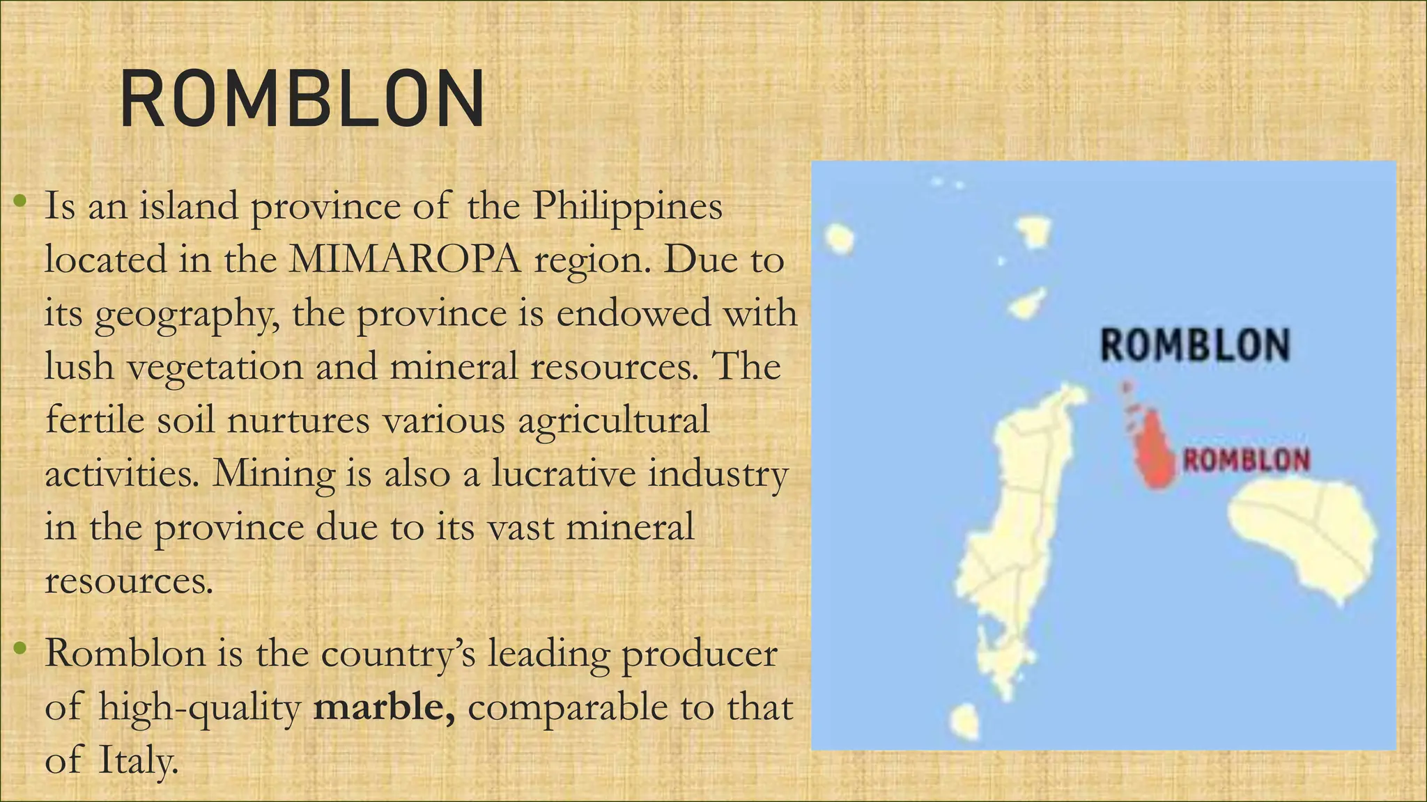 Region 4-B - MIMAROPA CAPITAL AND PROVINCES | PPTX