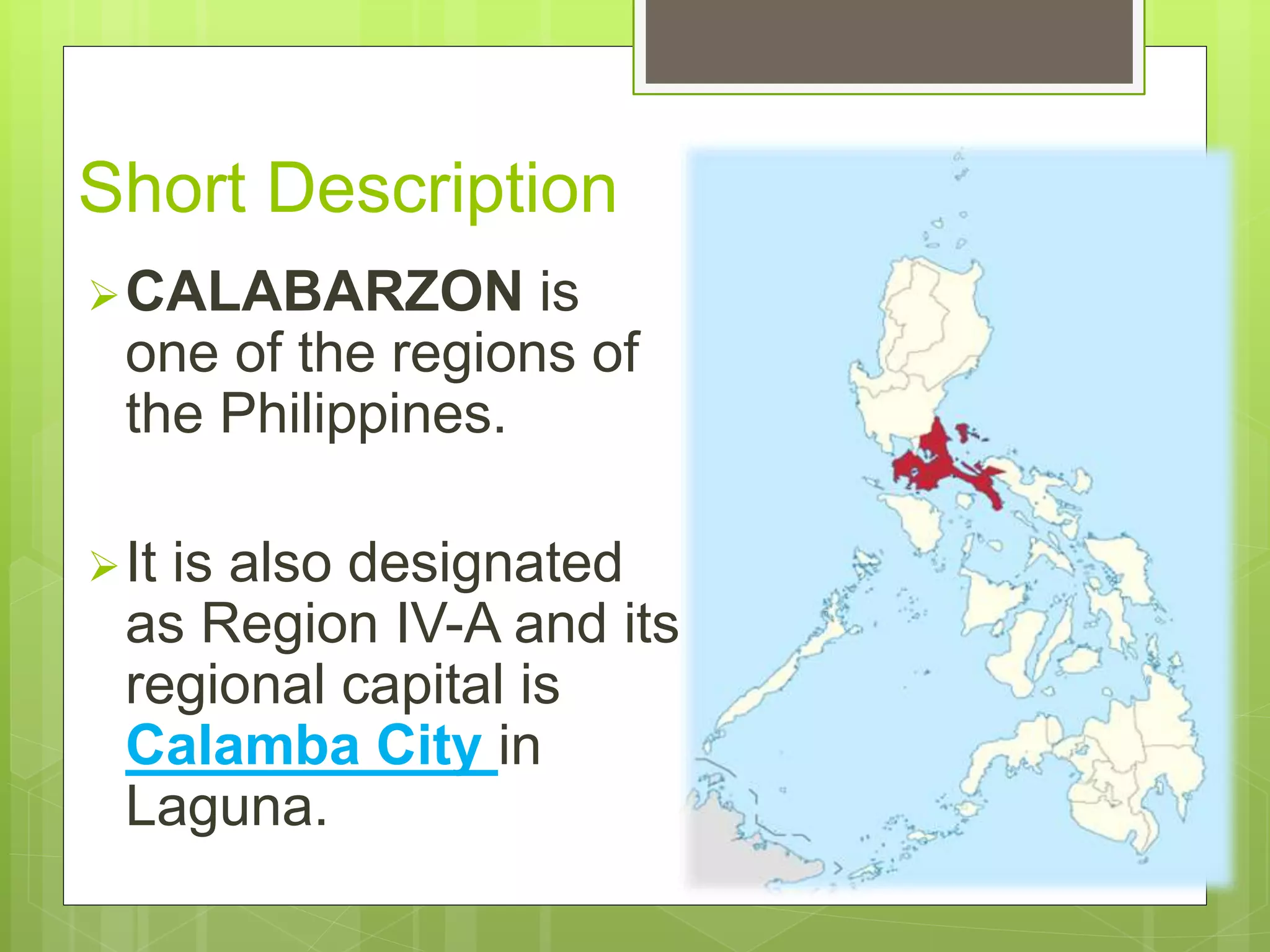 Region4 a-CALABARZON.FESTIVALS,TOURIST SPOTS | PPTX
