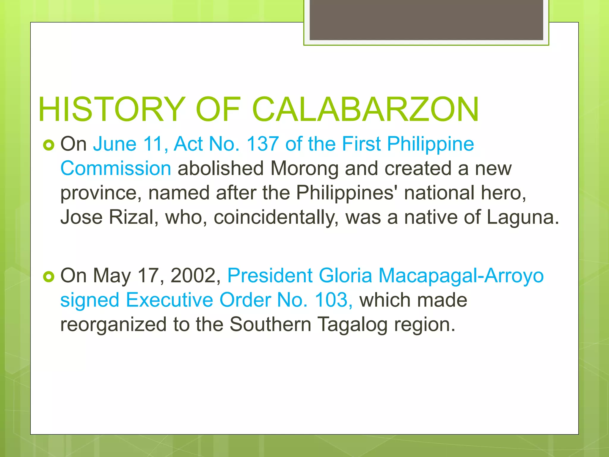 Region4 a-CALABARZON.FESTIVALS,TOURIST SPOTS | PPTX