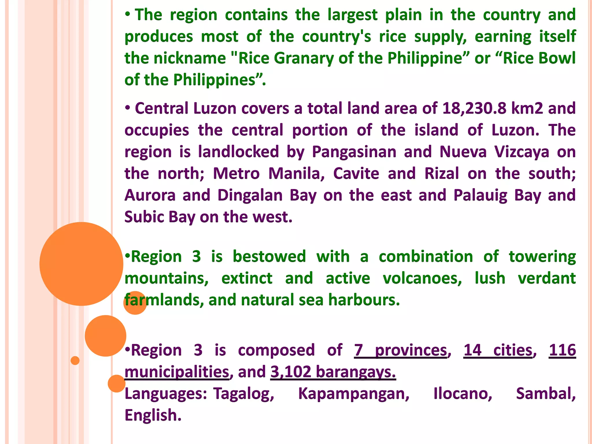 Region 3 central luzon | PPTX