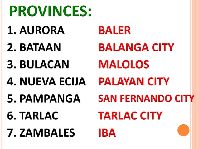 Region 3 central luzon | PPTX